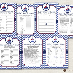 Nautical Baby Shower Games - Nautical Shower Games, Beach Baby Shower ...