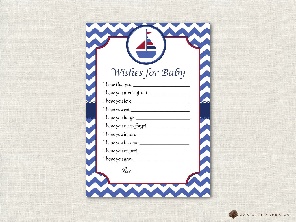 Nautische wensen voor de Baby wensen voor de kaart van de Baby, goed ...