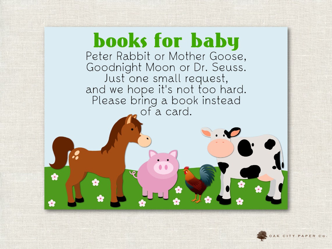 Farm Animal Books for Baby Barnyard Animal Bring a Book - Etsy