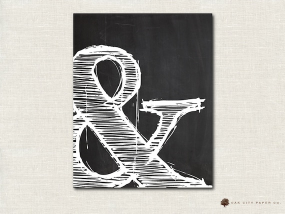 Ampersand Sign and Sign INSTANT DOWNLOAD DIY Chalkboard - Etsy