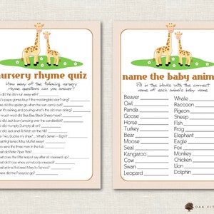 Giraffe Baby Shower Games Baby Shower Games, Giraffe Shower Games ...