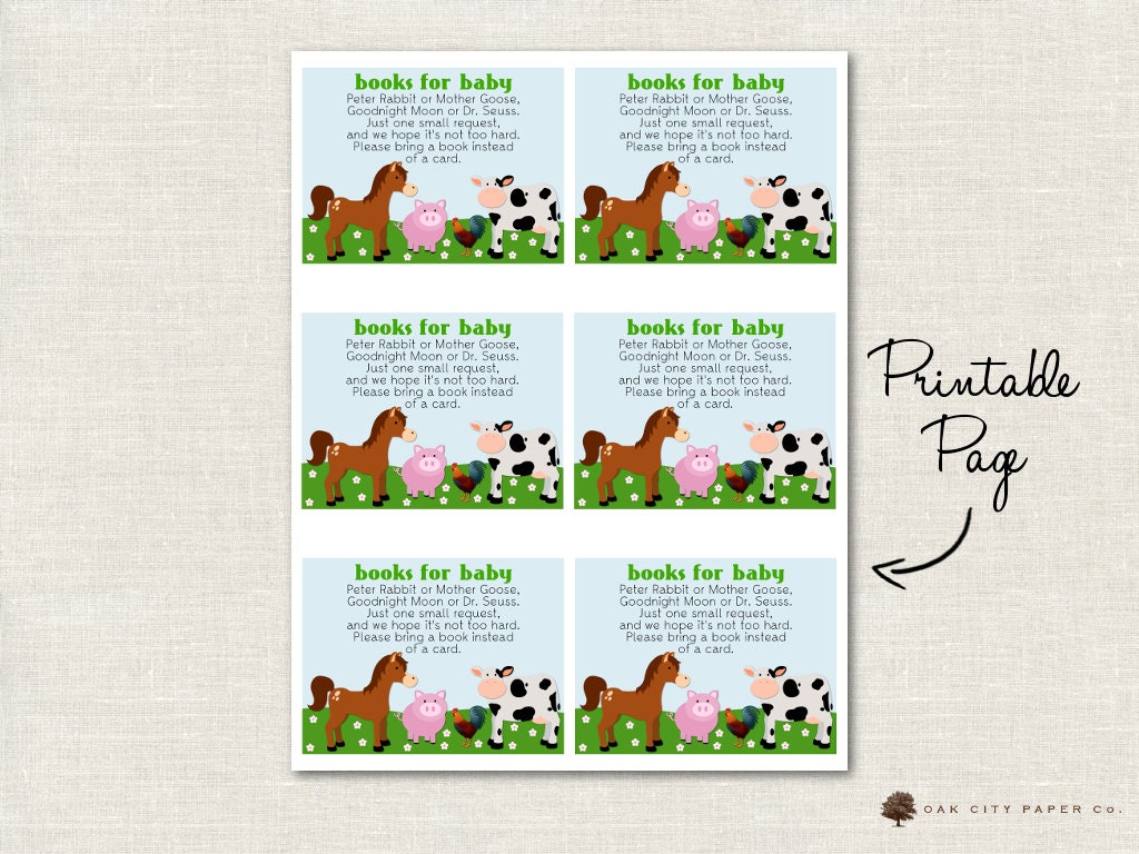 Farm Animal Books for Baby Barnyard Animal Bring a Book - Etsy