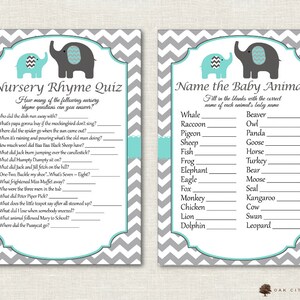 Blue Elephant Baby Shower Games - Blue Baby Shower Games, Blue Elephant ...