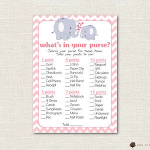 Elephant Baby Shower Games - Baby Shower Games, Pink Elephant Baby ...
