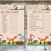 Woodland Animal Baby Shower Games Package Bundle of 7 DIY - Etsy