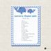 Whale Nursery Rhyme Quiz Baby Shower Game - Whale Nursery Rhyme Baby ...