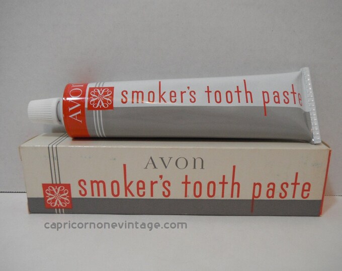 Vintage Avon Smoker's Toothpaste 1950s Unused in Box 1960s 5.2 Oz ...