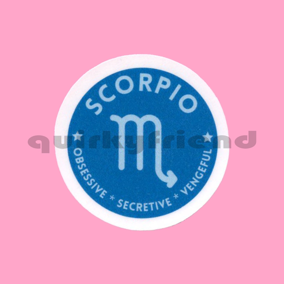 Snarky Scorpio Laminated Die Cut Sticker Sarcastic Zodiac Laptop ...