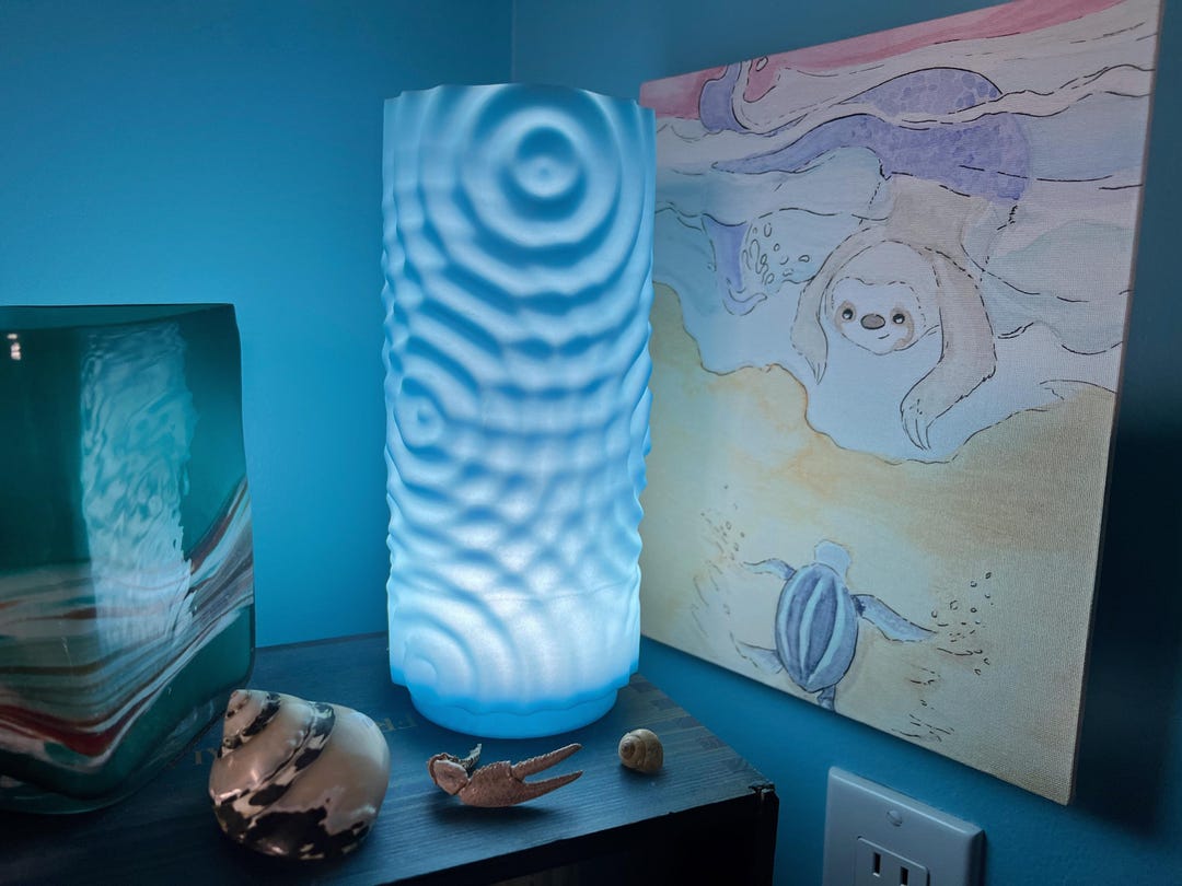 Water Ripples Aquatic Wonderland Lamp, Glow in the Dark Night Light for ...