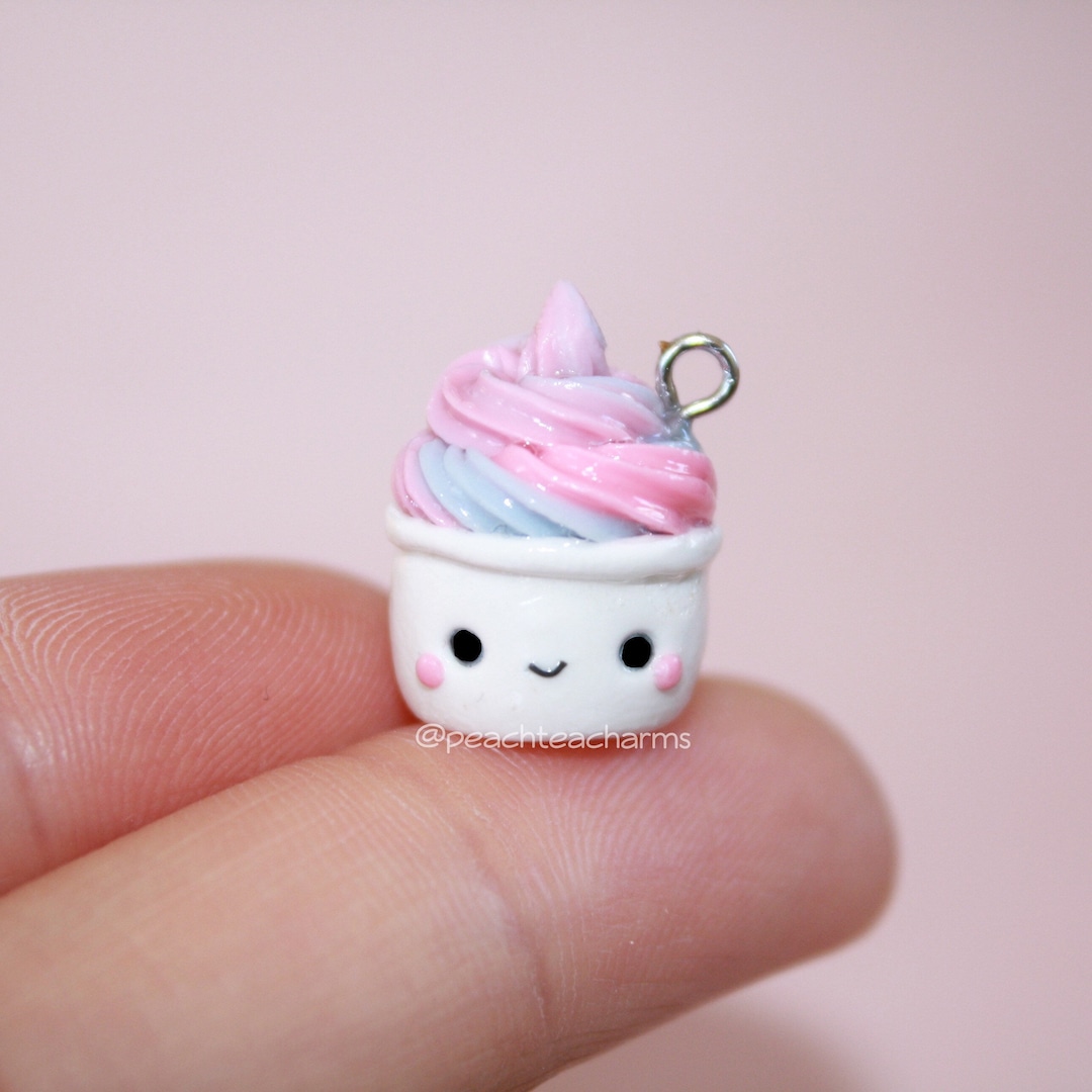 ANY FLAVOR Froyo Charm Kawaii Frozen Yogurt Planner Charm - Zipper Pull ...