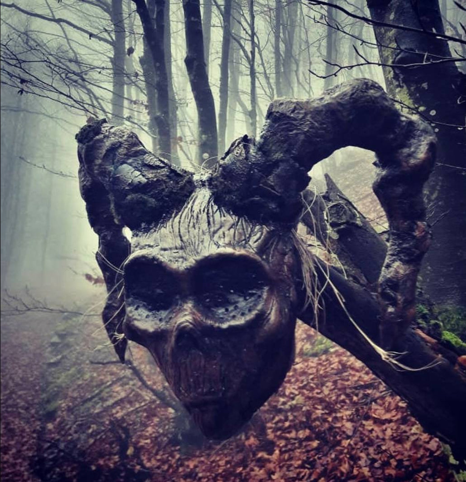 Shaman Mask Druid Celtic Fantasy Horror | Etsy