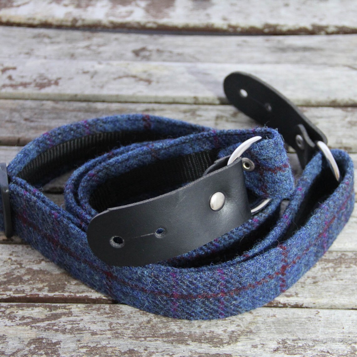 1.6'' and 2'' wide Harris Tweed guitar straps | Etsy