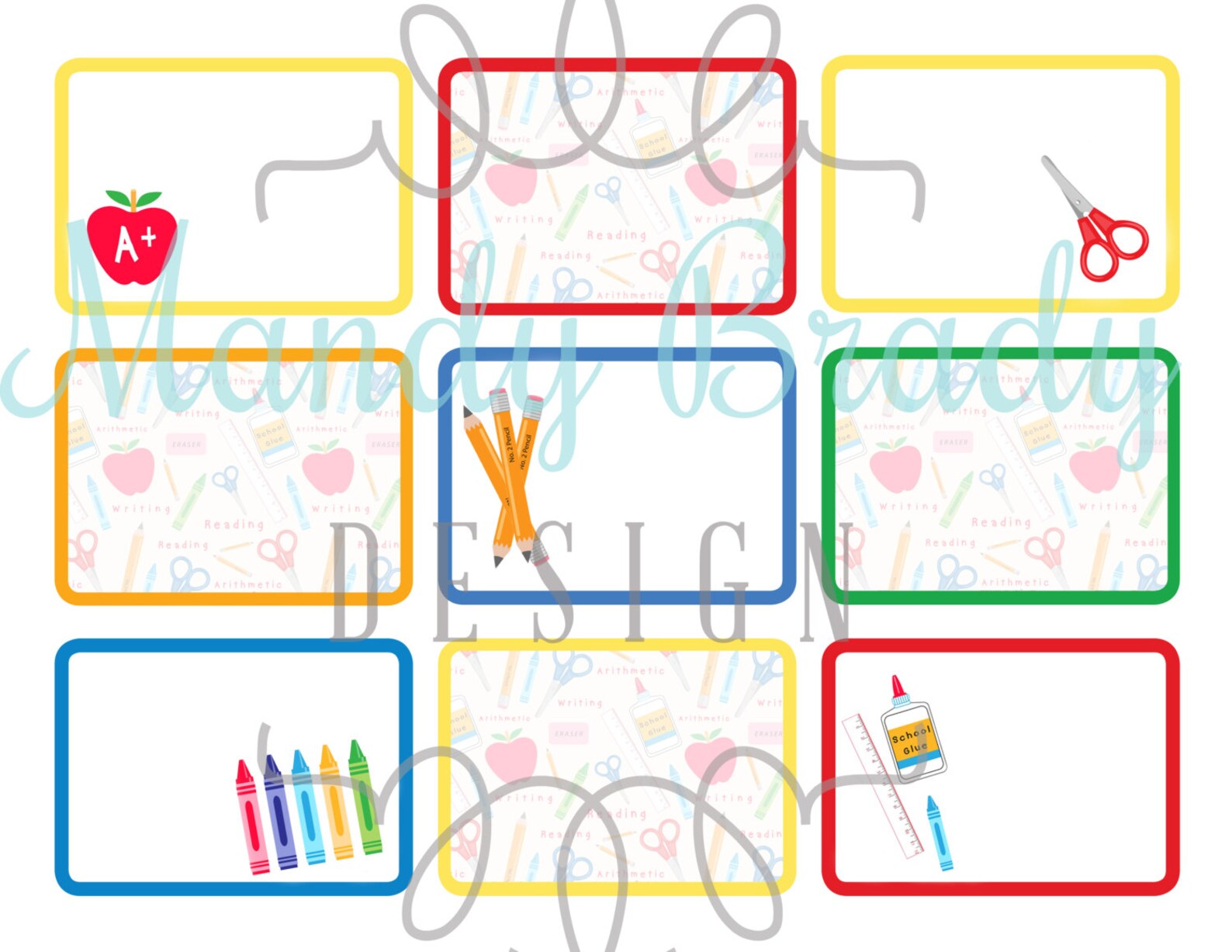 Blank Lunch Box Notes | Instant Download | Printable Blank Lunchbox ...