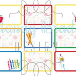 Blank Lunch Box Notes | Instant Download | Printable Blank Lunchbox ...