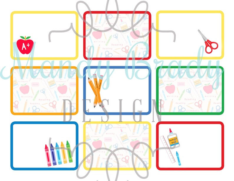 Blank Lunch Box Notes | Instant Download | Printable Blank Lunchbox ...