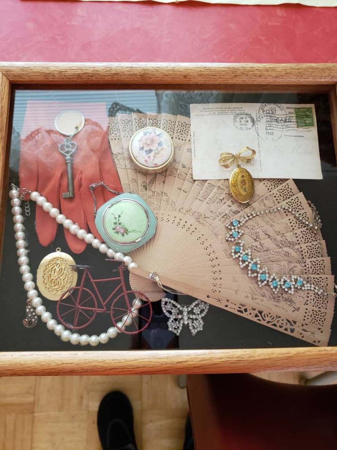 Shadow Box With Vintage Treasures 15x12 Wall Decor Handmade - Etsy