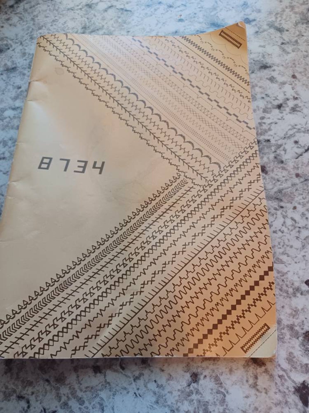 Singer Sewing Machine Instructional Book Model 8734 - Etsy