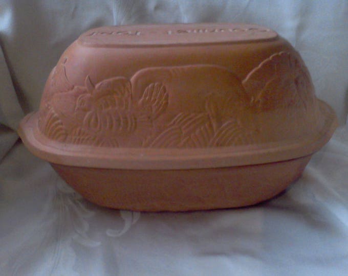 Terracotta Baking Dish, Gourmet- TOPF, Made in the USA #212, Clay ...