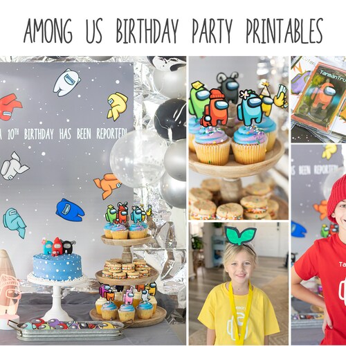 AMONG US Pop It Balloon Mosaic Template Impostor Party - Etsy