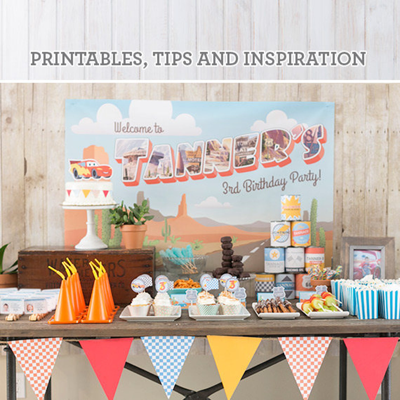 Radiator Springs Vintage Cars Birthday Party Printables - Etsy