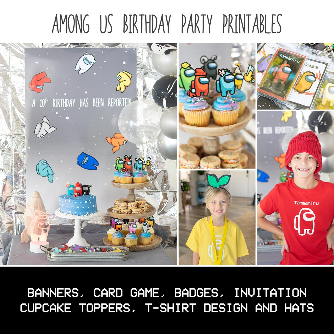 Among Us Birthday Party Printables - Etsy