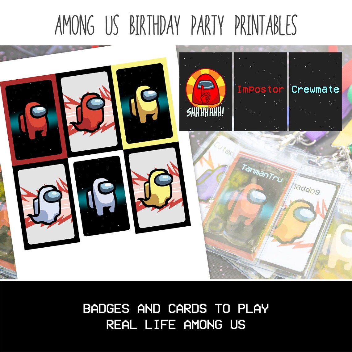 Among Us Birthday Party Printables - Etsy