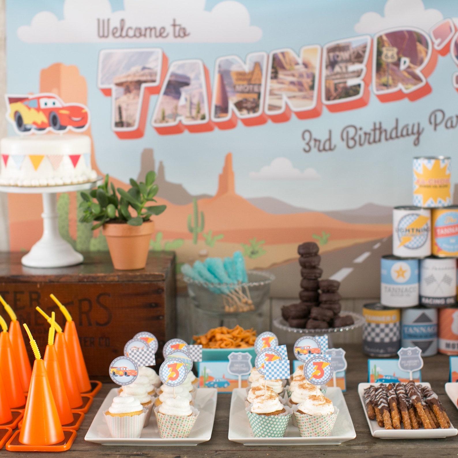 Personalizable Radiator Springs Vintage Cars Birthday Party - Etsy