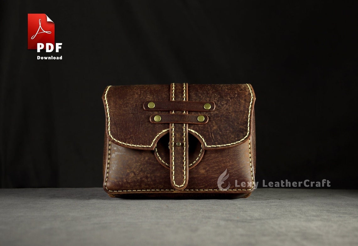Belt Pouch Pattern Leather Pattern Leather Bag Pattern - Etsy