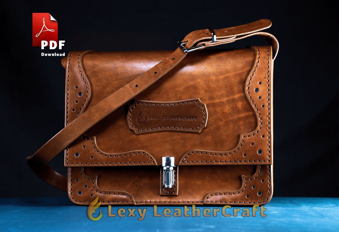Leather Bag Pattern Vintage Bag Pattern Purse Pattern Leather DIY ...
