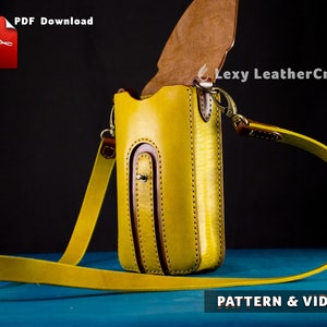 Mobile Pouch Pattern - Leather Pouch Pattern - Leather Bag Template ...