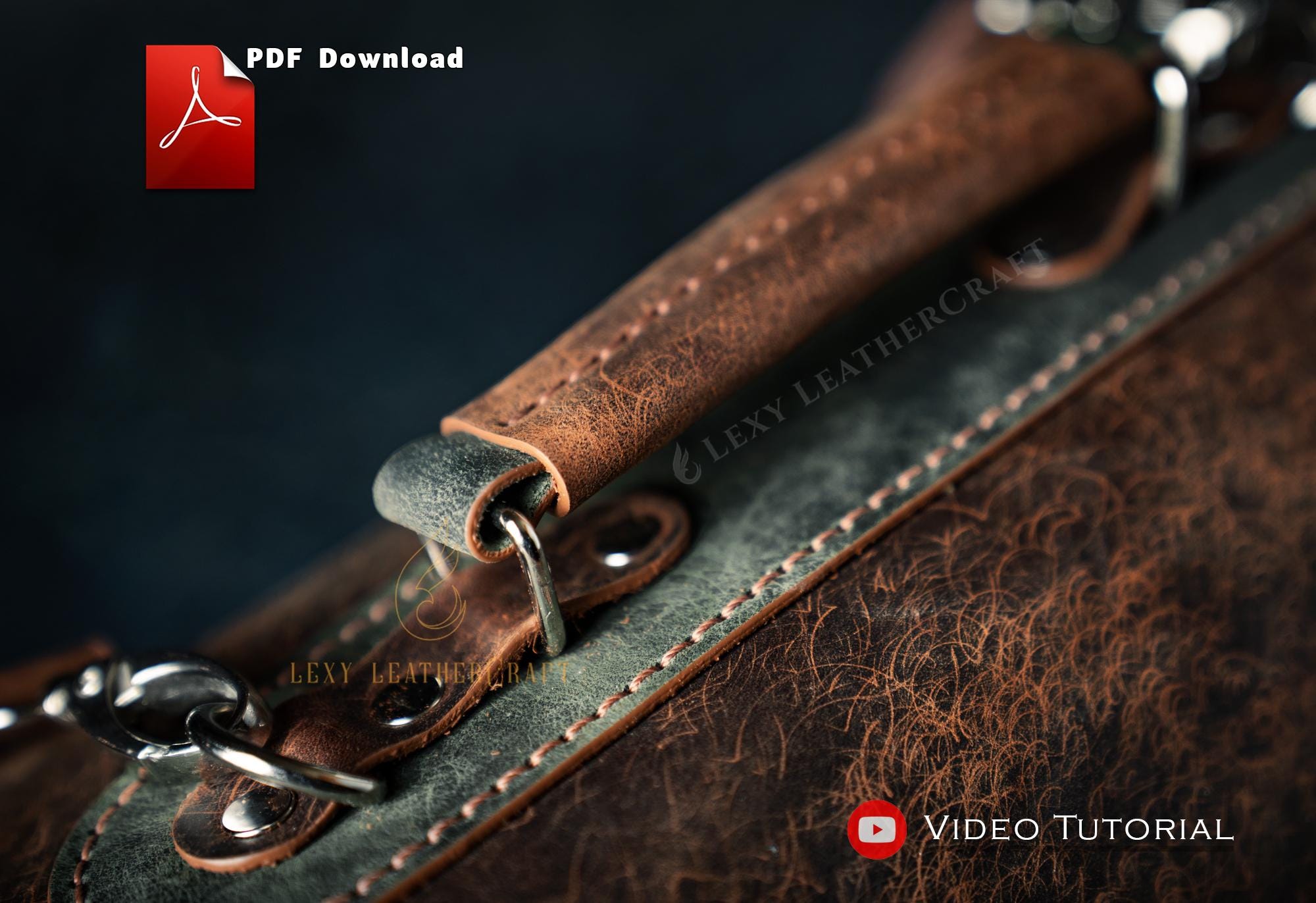 Leather Bag Pattern - Roller Bag Pattern - Cylinder Bag Pattern ...