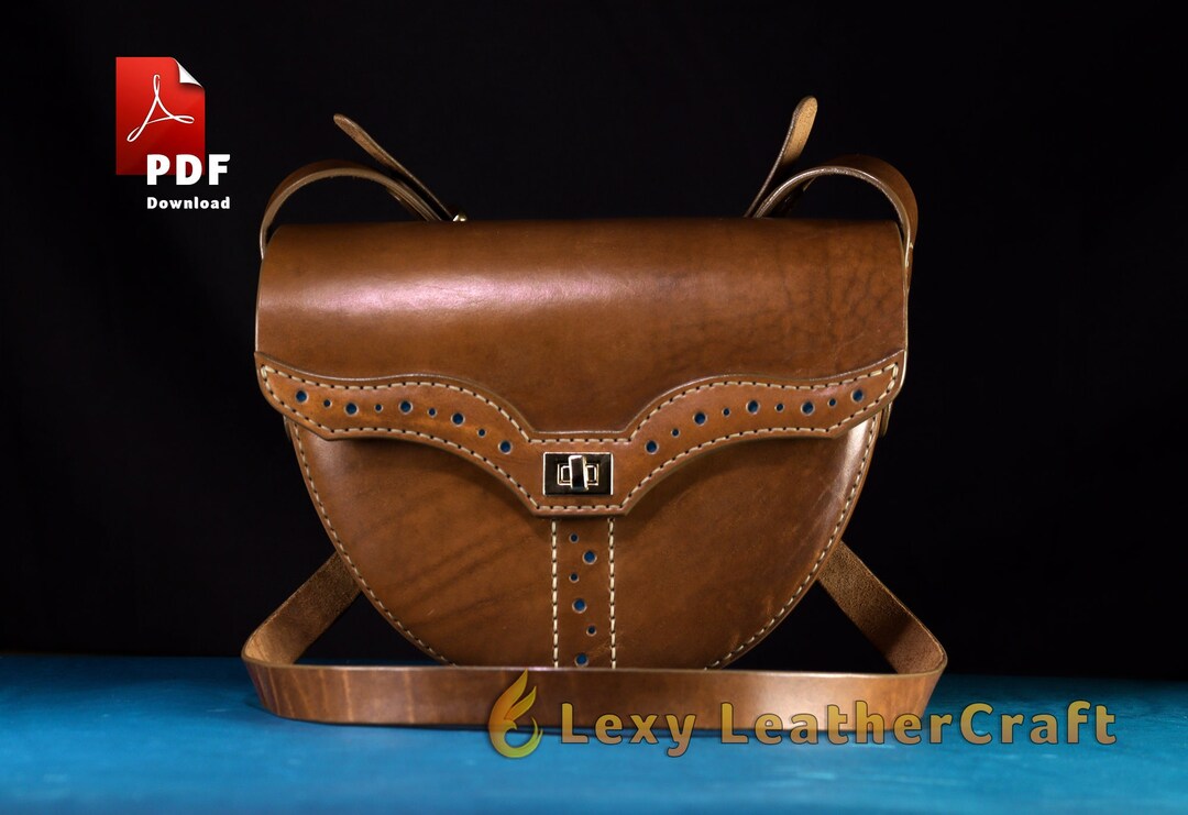 Leather Purse Pattern Bag Pattern Leather DIY Crossbody - Etsy