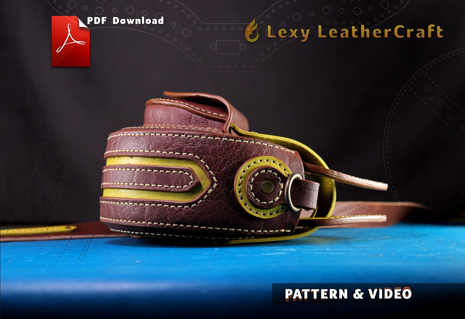 Leather Bag Pattern Leather DIY Round Bag Pattern - Etsy