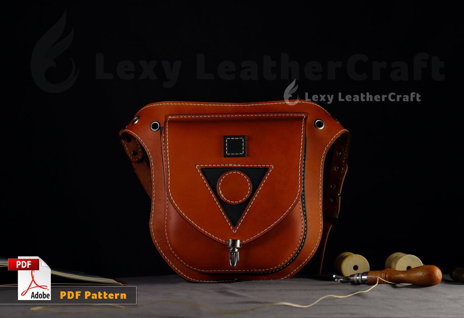 Hip Pouch Leather Bag Pattern Hip Bag Pattern Pdf - Etsy