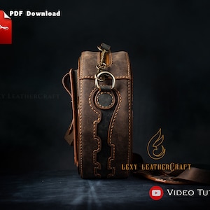 Round Bag Pattern - Leather Bag Pattern - Leather Bag Template ...