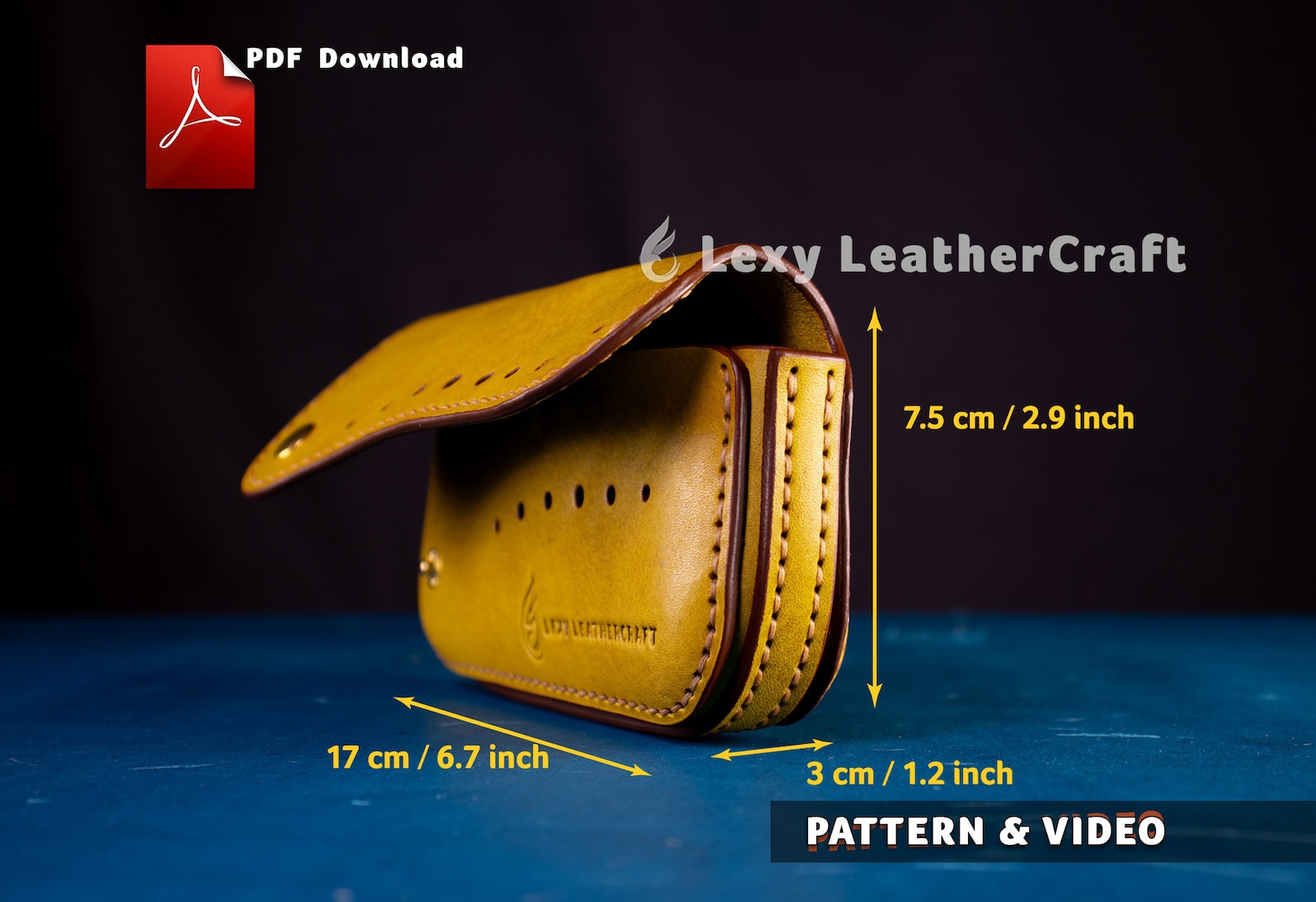 Sunglasses Case Pattern Glasses Case Pattern Leather DIY - Etsy