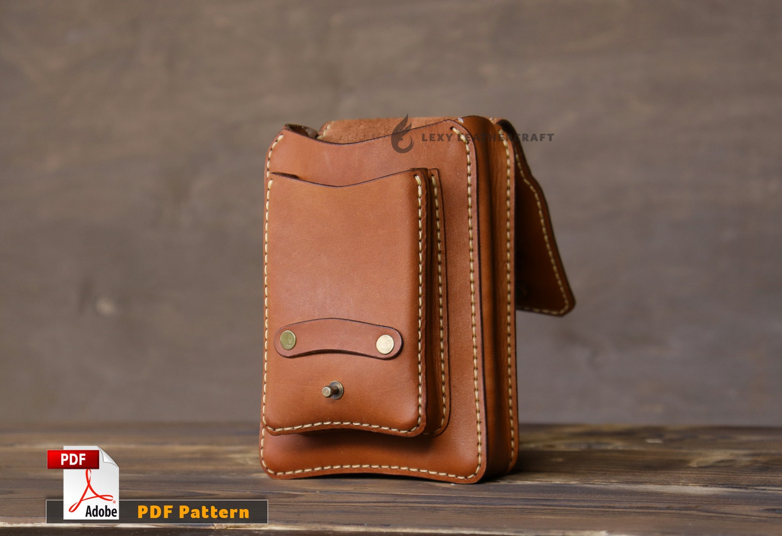 Leather Belt Pouch Pattern Leather Pattern Leather Pouch | Etsy