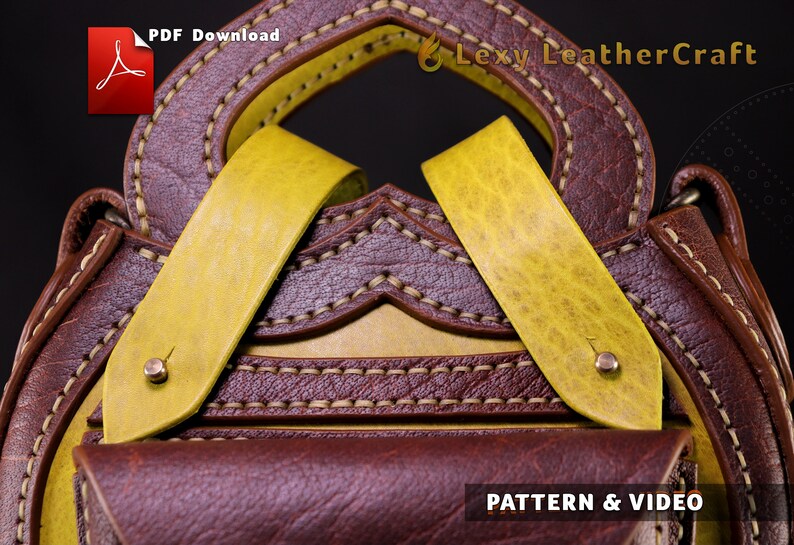 Leather Round Bag Pattern – DIY Template (PDF Download) - Etsy