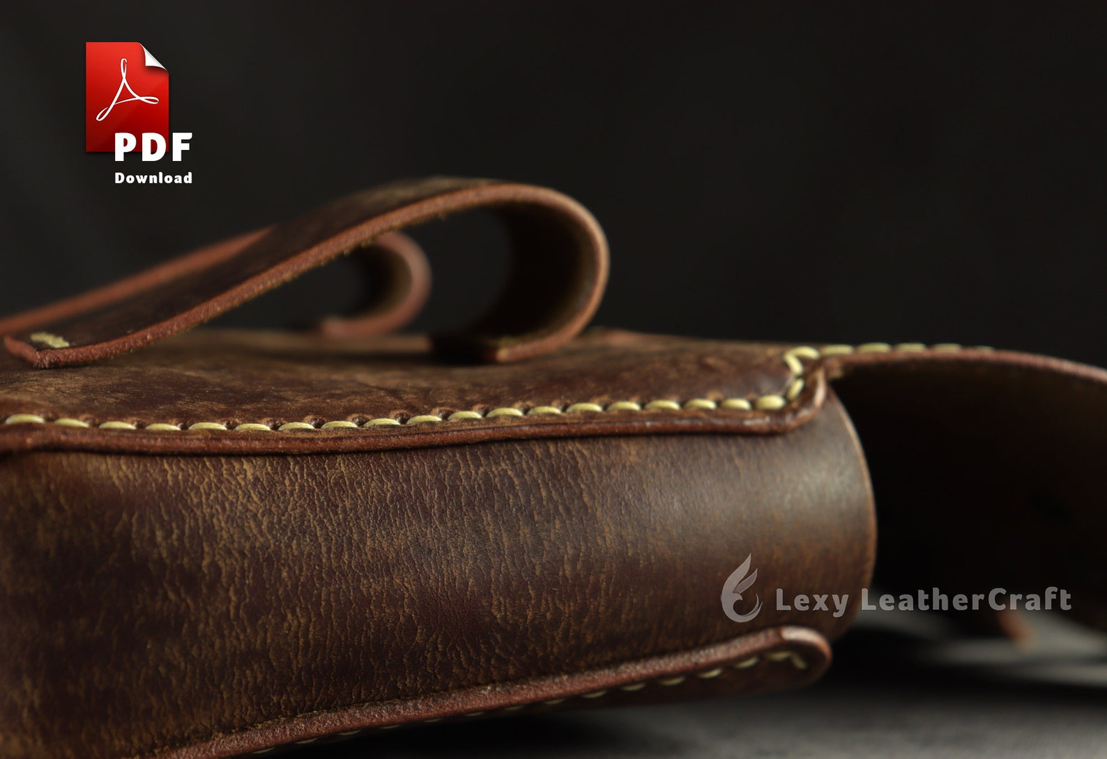 Belt Pouch Pattern Leather Pattern Leather Bag Pattern - Etsy