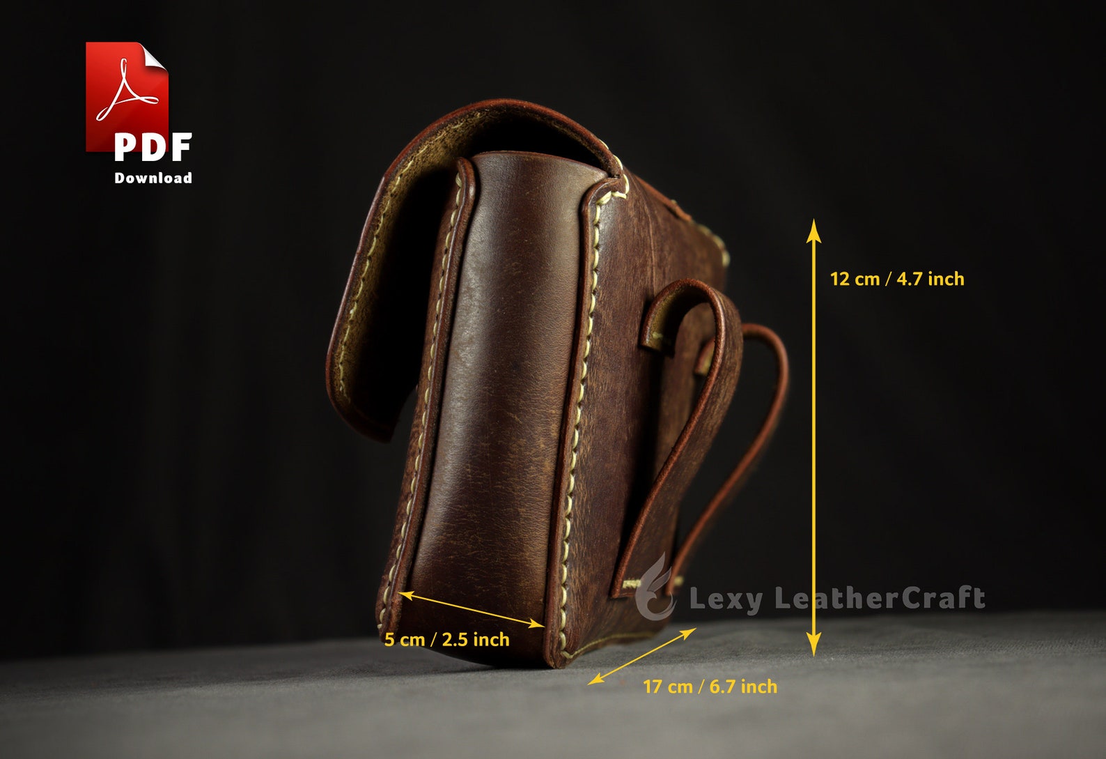 Belt Pouch Pattern Leather Pattern Leather Bag Pattern - Etsy