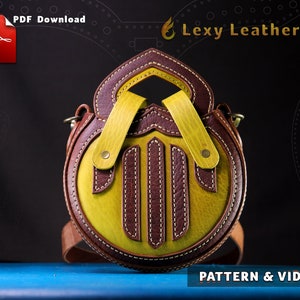 Leather Round Bag Pattern – DIY Template (PDF Download) - Etsy