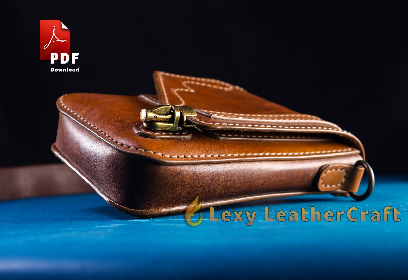 Leather Pouch Pattern Leather DIY Crossbody Purse Pattern - Etsy