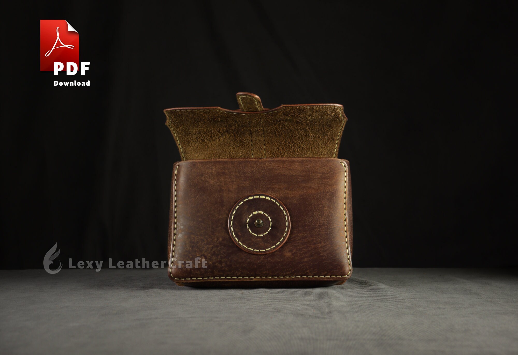 Belt Pouch Pattern - Leather Pattern - Leather Bag Pattern - Leather ...