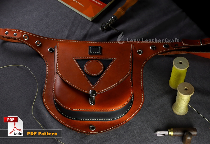 Hip Pouch Leather Bag Pattern Hip Bag Pattern Pdf - Etsy
