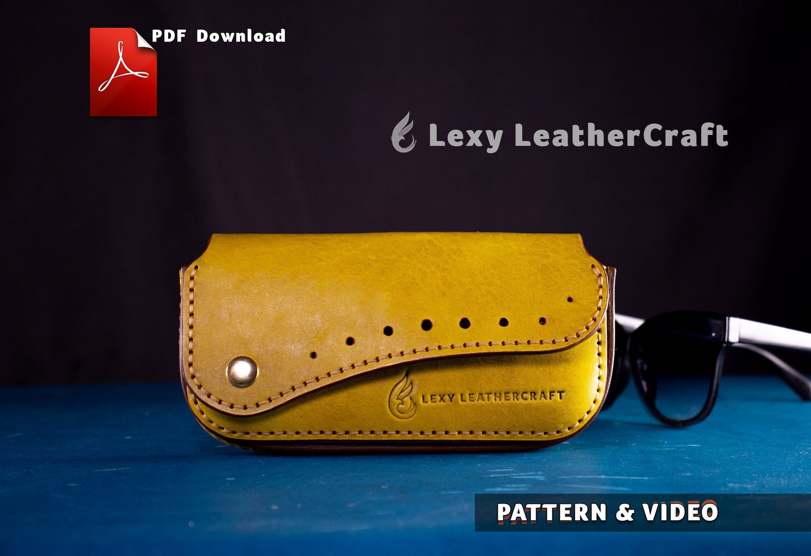 Sunglasses Case Pattern Glasses Case Pattern Leather DIY - Etsy