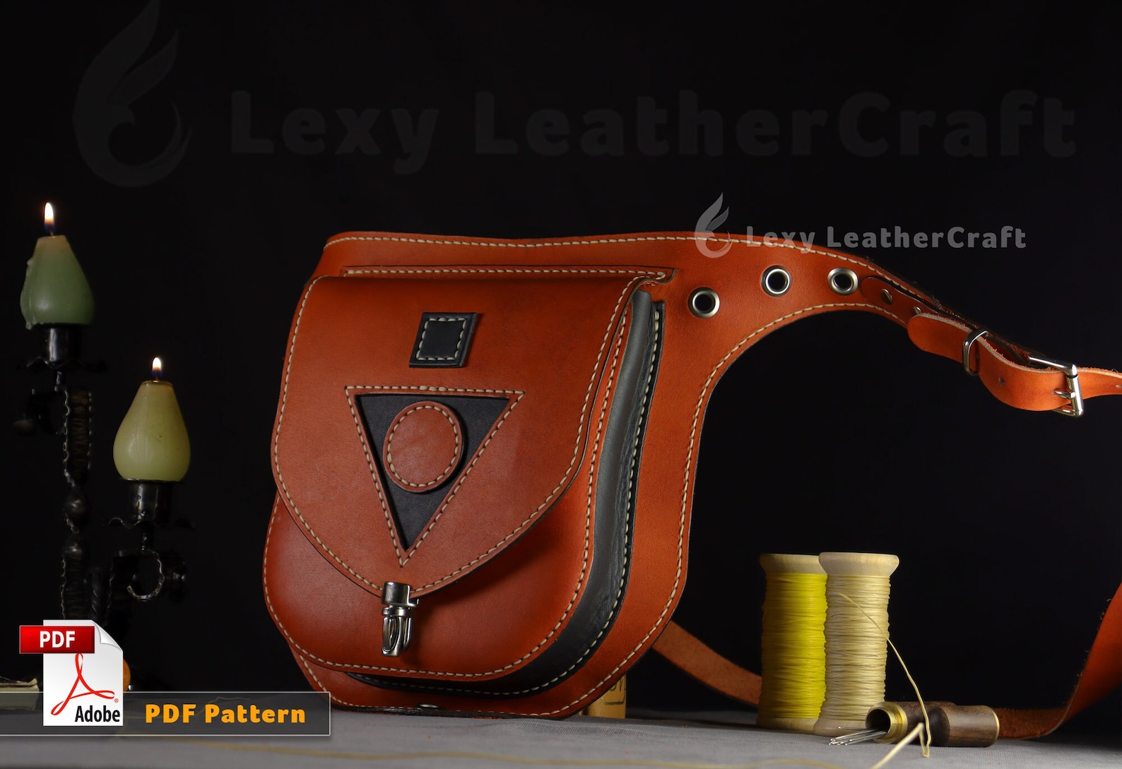 Hip Pouch Leather Bag Pattern Hip Bag Pattern Pdf - Etsy