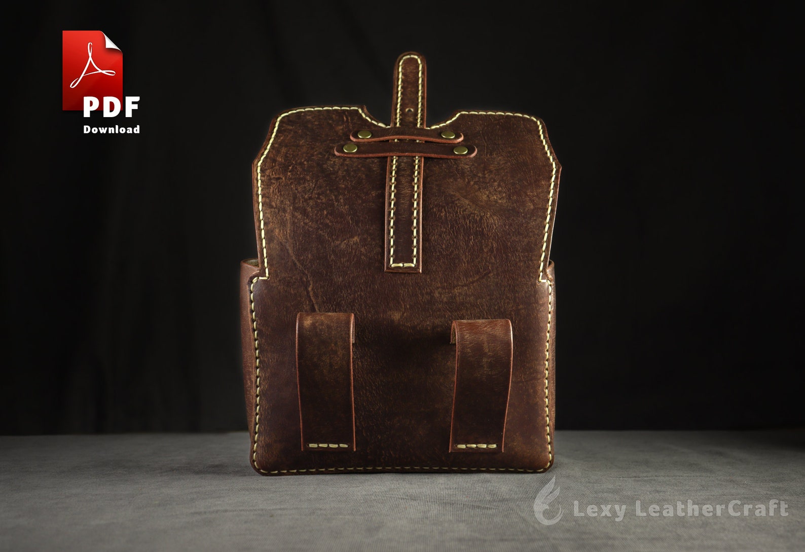 Belt Pouch Pattern Leather Pattern Leather Bag Pattern - Etsy