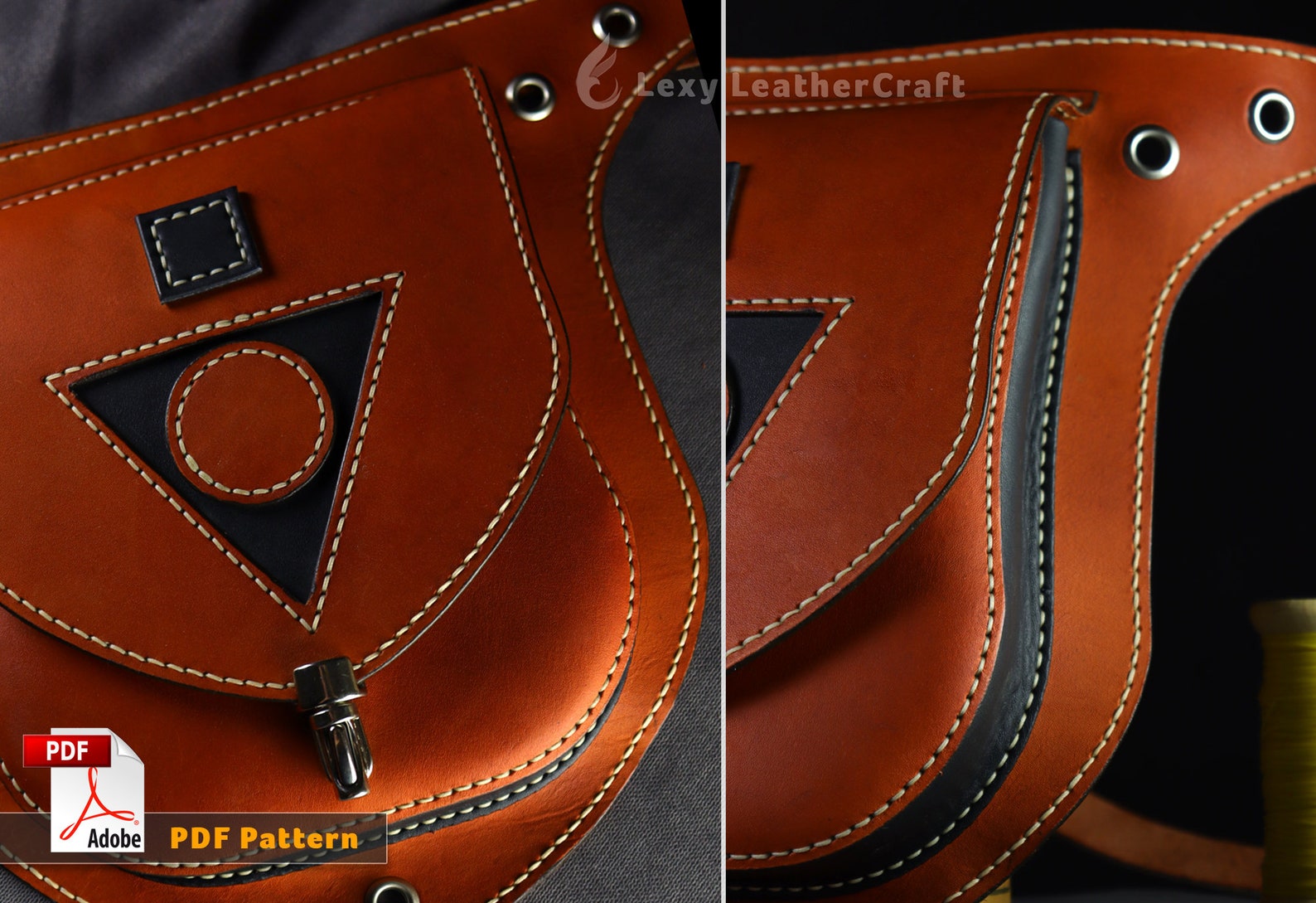 Hip Pouch Leather Bag Pattern Hip Bag Pattern Pdf - Etsy