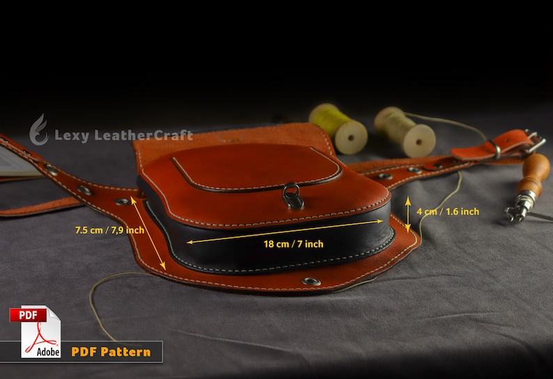 Hip Pouch Leather Bag Pattern Hip Bag Pattern Pdf - Etsy