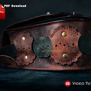 Leather Bag Pattern - Steampunk Bag Pattern - Leather DIY - PDF ...
